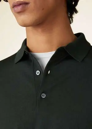 Loro Piana Long-sleeved Knitted Polo Shirt