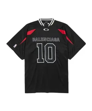 Balenciaga Nba Oversized Jersey T-shirt - Black/multicolor