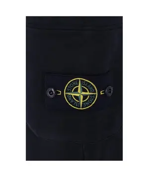 Stone Island Logo Patch Drawstring Trousers