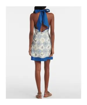 ALEMAIS Pia Printed Linen Minidress