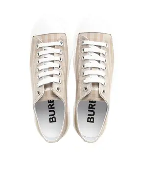 Burberry Plaid Low-cut Casual Shoes - White