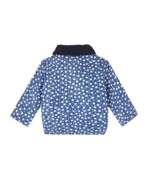 Stella McCartney Printed Teddy-trimmed Denim Jacket