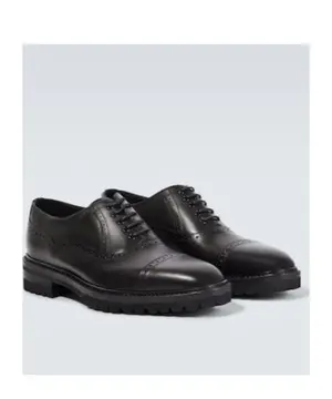 Manolo Blahnik Norton Leather Oxford Shoes