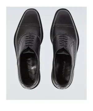 Manolo Blahnik Norton Leather Oxford Shoes