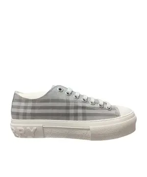 Burberry Plaid Low Top Casual Shoes - Gray