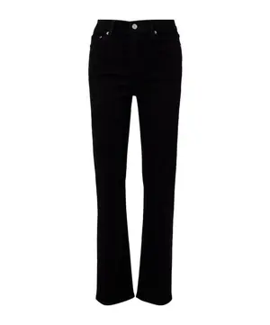 AGOLDE High-waisted Straight Leg Jeans - Black