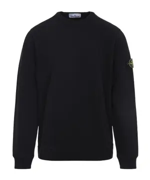 Stone Island Logo Patch Crewneck Sweatshirt