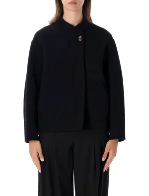 Soeur Windsor Short Coat - Deep Navy