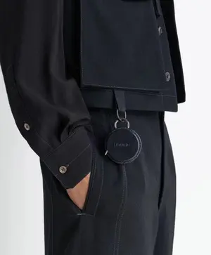 LEMAIRE Molded Leather Tape Measure Necklace