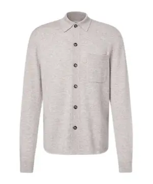 ALLUDE Cotton And Cashmere Overshirt - White
