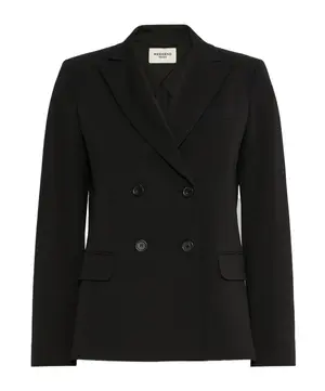 Max Mara Double Breasted Blazer - Black