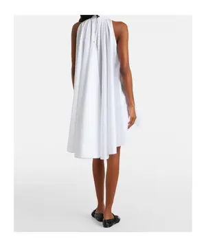 Givenchy Pleated Cotton Poplin Minidress