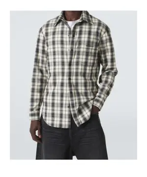 Balenciaga Checked Cotton Flannel Shirt
