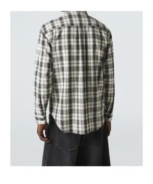 Balenciaga Checked Cotton Flannel Shirt