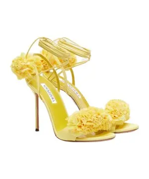 AQUAZZURA Cherry Kiss Appliqué Sandals