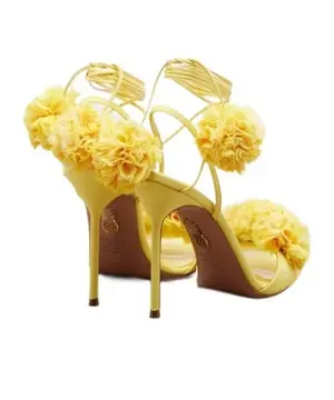 AQUAZZURA Cherry Kiss Appliqué Sandals