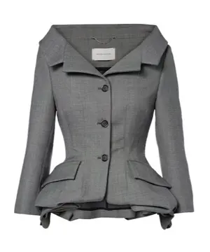 Magda Butrym Peplum Virgin Wool Blazer