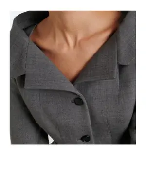 Magda Butrym Peplum Virgin Wool Blazer