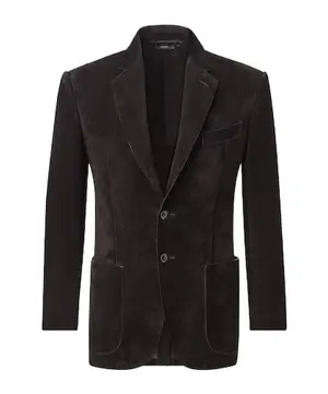 TOM FORD Suede Blazer - Black