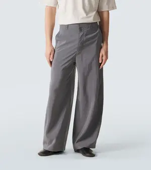 LEMAIRE Silk-blend Barrel-leg Pants