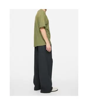 Acne Studios Logo-print Cotton-hemp T-shirt