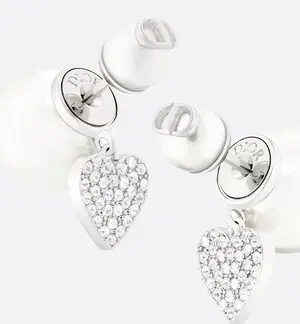 Dior Tribales Earrings With Pearl And Heart Charm