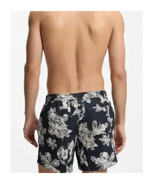 Hugo Boss Quick-dry Swim Shorts With All-over Print
