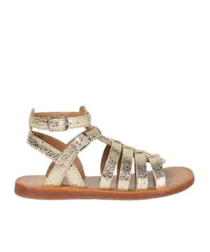 POM D'API Metallic Leather Sandals