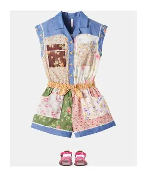Zimmermann Lucky Floral Cotton Playsuit