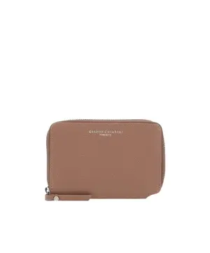 GIANNI CHIARINI Zip-around Compact Wallet - Brown