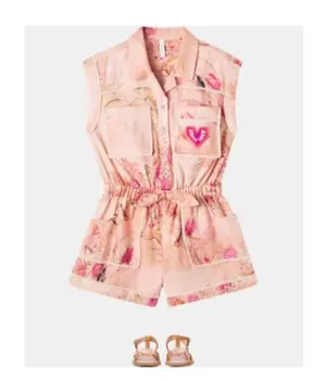 Zimmermann Cascadian Floral Cotton Playsuit