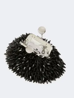 Max Mara Wkaalfio Beaded Clutch Bag