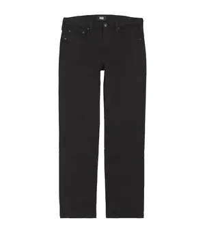 Paige Transcend Vintage Doheny Straight Leg Jeans - Black