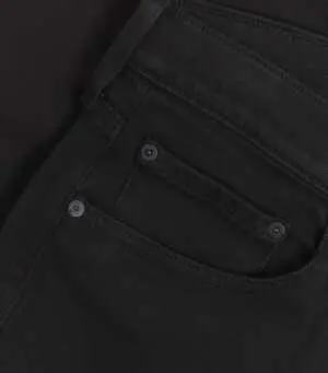 Paige Transcend Vintage Doheny Straight Leg Jeans - Black