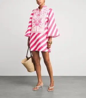 Verandah Printed Kaftan Mini Dress