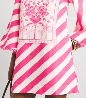 Verandah Printed Kaftan Mini Dress
