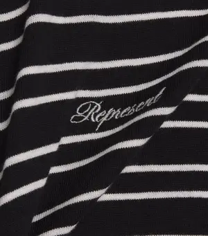 REPRESENT Cotton Stripe Polo Shirt