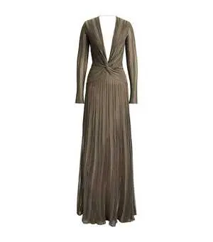 Ralph Lauren Metallic Silk Gown