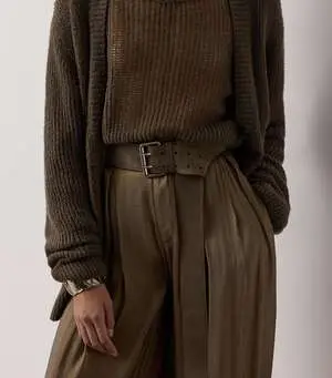 Ralph Lauren Suede Double-prong Belt