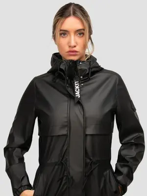 JACK1T Aurora Cape Raincoat - Black