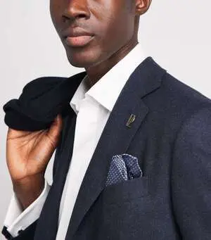 Pal Zileri Silk Printed Pocket Square