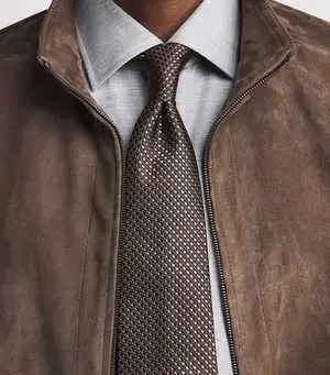 Pal Zileri Silk Geometric Jacquard Neck Tie