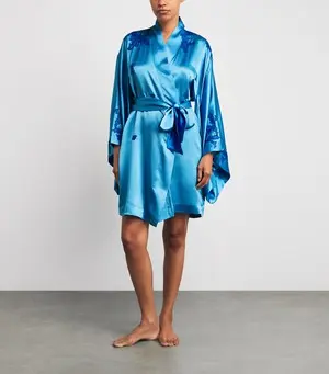 TORLOWEI Silk Tokoni Short Kimono