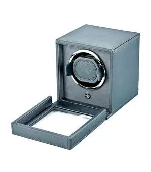 Wolf Cub Single Watch Winder With Cover - Grey