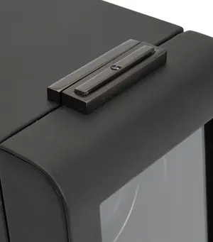 Wolf Axis Single Watch Winder With Locking Glass Cover