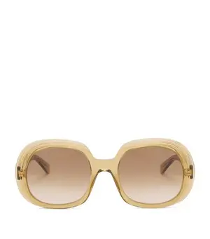 Loewe Square Frame Sunglasses - Green