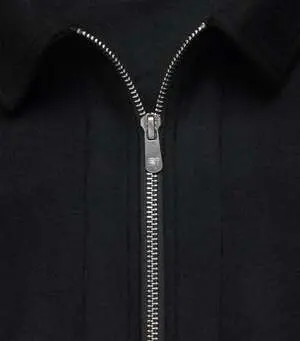 Marco Pescarolo Black Cashmere Zip Jacket