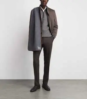 Colombo Cashmere Silk Quarter-zip Sweater