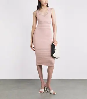 L'Agence Taren Knitted Midi Dress