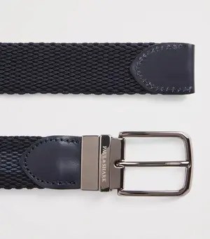 Paul & Shark Woven Cotton Reversible Belt